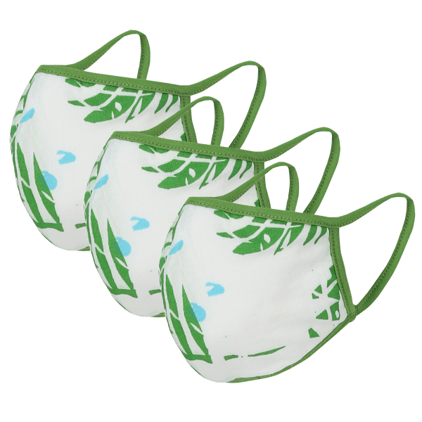 MorningSave: 3-Pack: 100% Cotton European Made 2-Layer Reusable Fashion ...