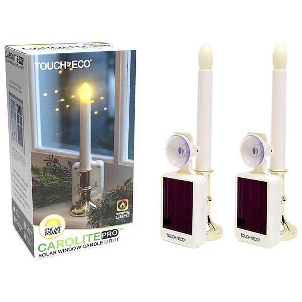 SideDeal: 2 Pack: Touch of Eco Carol Lite Pro Solar Powered Flameless ...