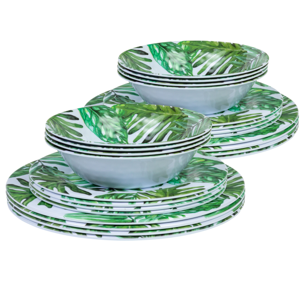 MorningSave: Craft & Kin 24-Piece Melamine Dinnerware Set