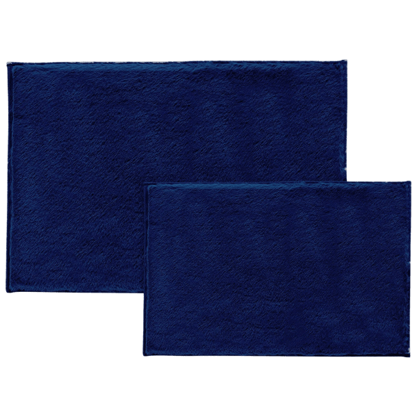 MorningSave: Bibb Home 2-Piece Faux Fur Bath Mat Set