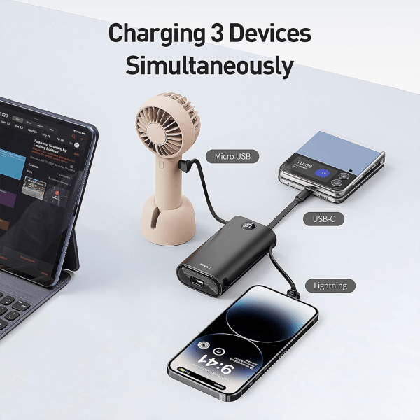 SideDeal: iWalk PowerSquid 9000mAh Power Bank w/ Built-In USB-C ...