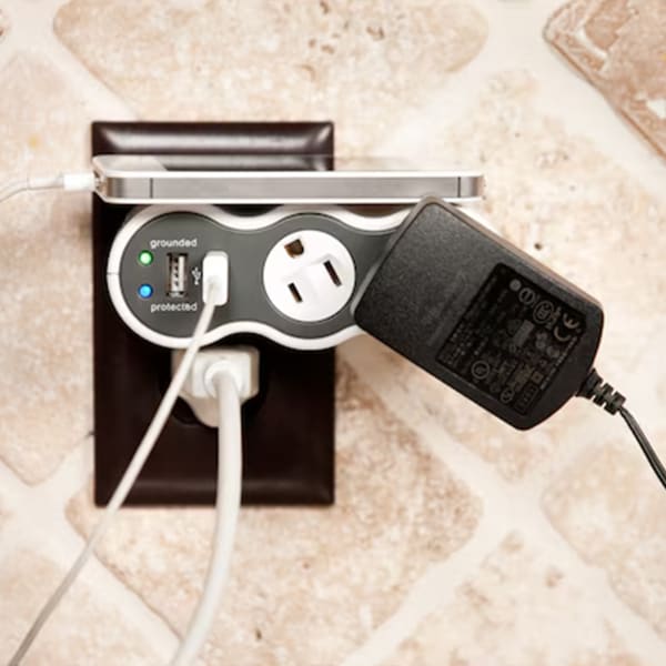 MorningSave: 2-Pack: 360 Electrical PowerCurve Mini 2-Outlet Rotating ...