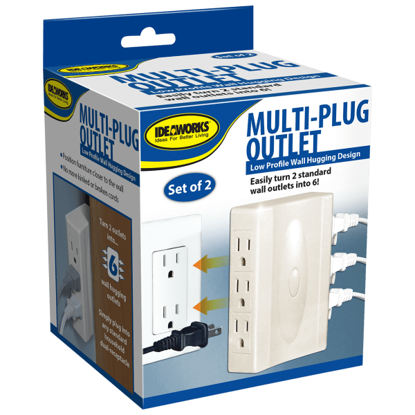 MorningSave: 2-Pack: Ideaworks Multi Plug Outlets