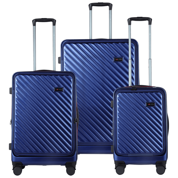 MorningSave: Solite 3-Piece Hardside Luggage Set with Cup Holder and ...