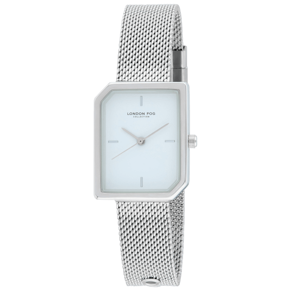 MorningSave: London Fog Women's Cavern Rectangle Bracelet Mesh Watch