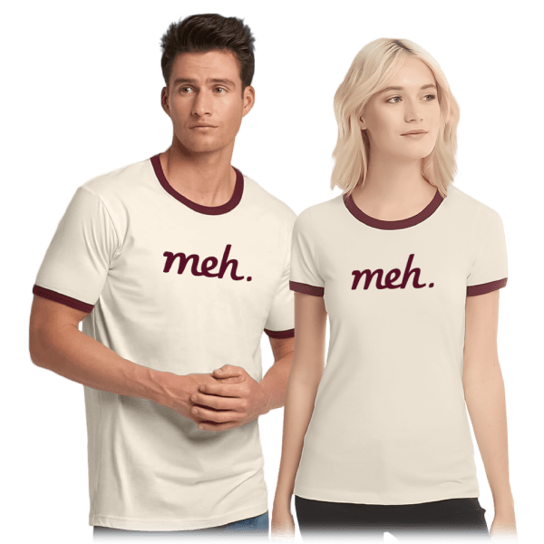 Meh: Meh Logo Ringer Tee