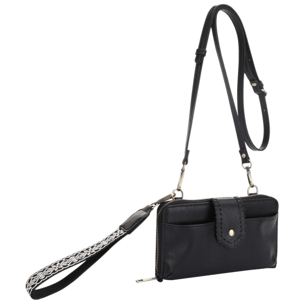 MorningSave: Poppy & Harper Elle Crossbody Wallet with Wrist Strap