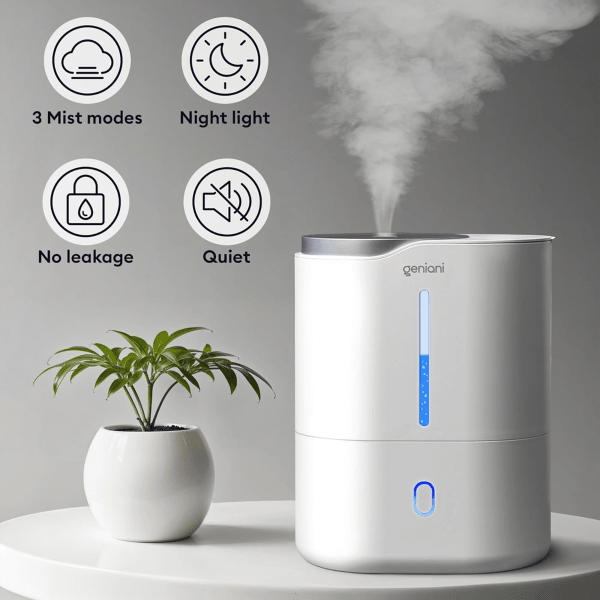 Meh: Geniani Huron 4L Ultrasonic Cool Mist Humidifier
