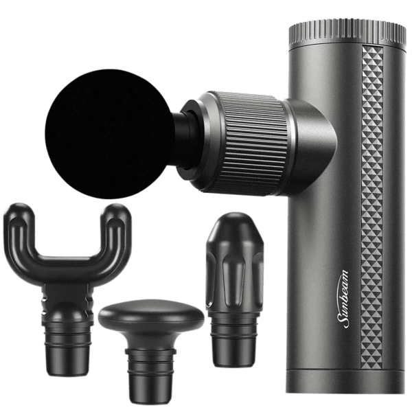 MorningSave: Sunbeam Mini Percussive Massage Tool With 4 Attachments
