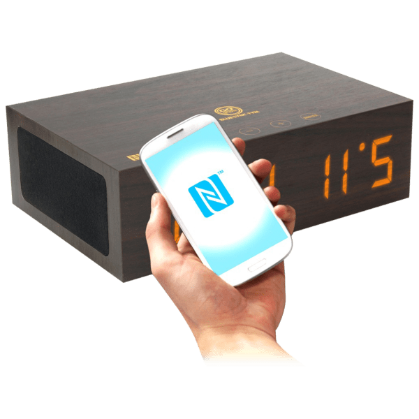 Meh: GoGroove TYM Wooden Digital LED Clock with Wireless Speaker and ...