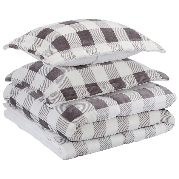 MorningSave: Ultra-Soft Micro Mink Sherpa Comforter Bed Set