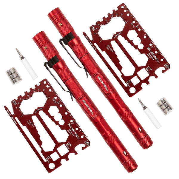 Meh: 2-Pack: Bell + Howell 9-in-1 Super Deluxe Tactical Pens with Tool ...