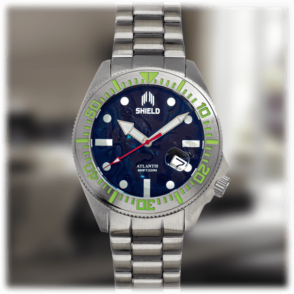 MorningSave: Shield Atlantis Abalone Bracelet Watch with Date