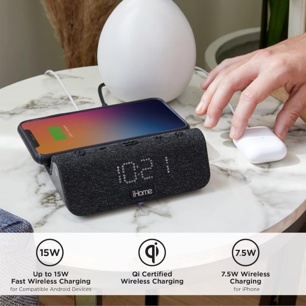 SideDeal: iHome PowerValet Pro 3-in-1 Wireless Charger with USB-A and ...