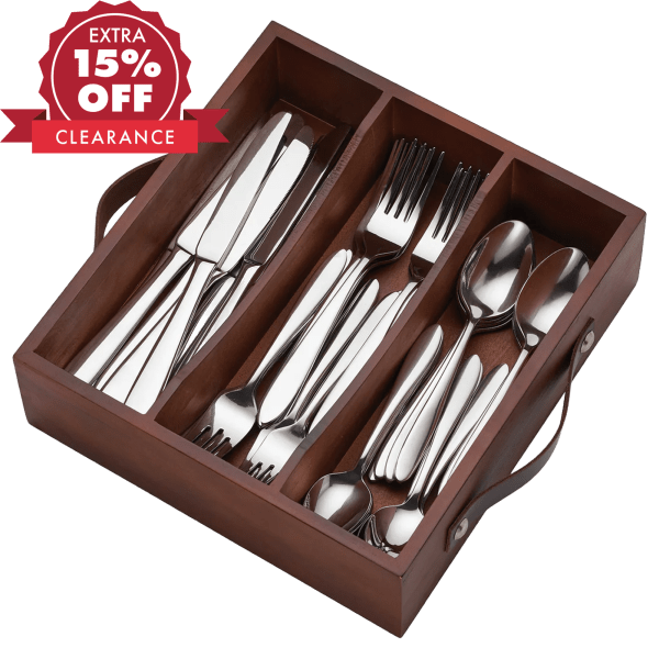 MorningSave: Oneida Mooncrest 30-Piece Flatware Set with Caddy