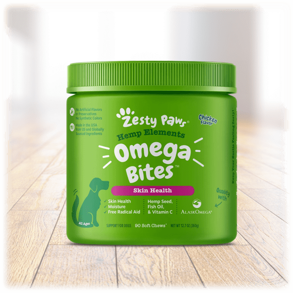 Meh: 4-Pack: Zesty Paws Hemp Elements Omega Bites (360 Soft Chews)