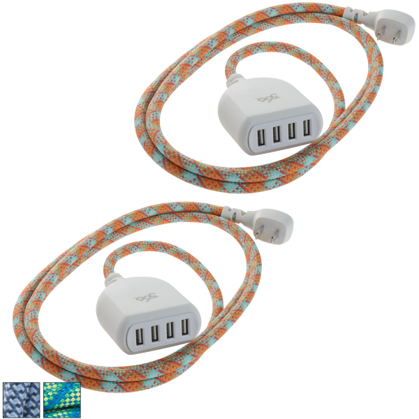 MorningSave: 2-Pack: 360 Electrical Habitat Braided USB Extension Cord ...