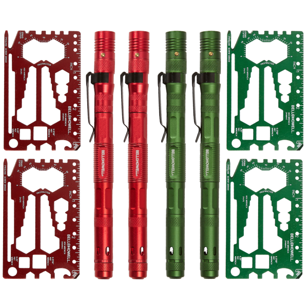 Meh: 4-Pack: Bell + Howell 9-in-1 Tac Pens with Tool Cards & Extra ...