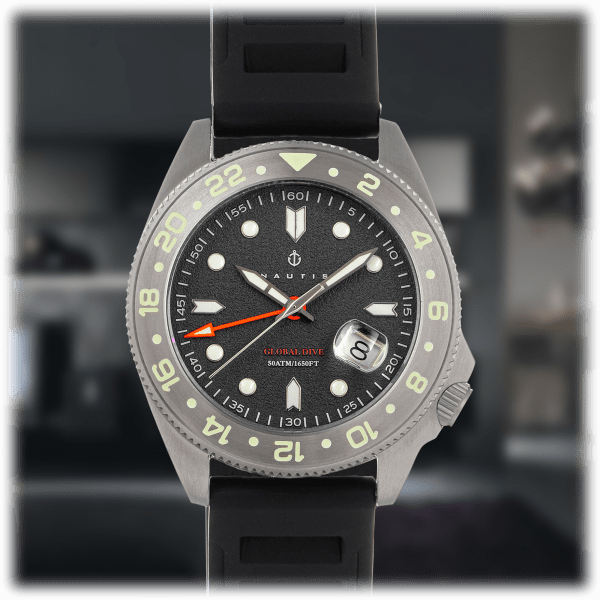 MorningSave: Nautis Global Dive Rubber-Strap Watch with Date
