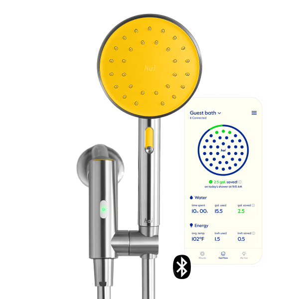 MorningSave: hai Smart Self-Powered Water-Saving 1.8GPM Shower Head