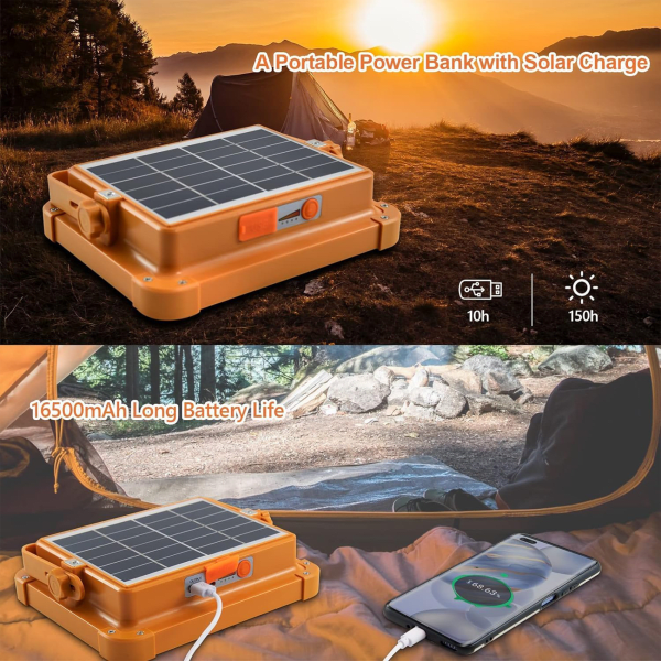 MorningSave: Hakol Portable16500mAh 100W LED Solar Work Light