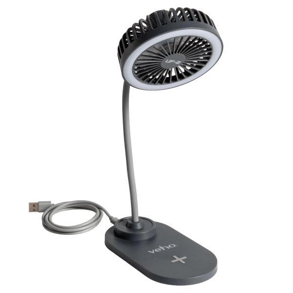 MorningSave: Veho 3-in-1 Desktop Fan, Wireless Charger & LED Lamp