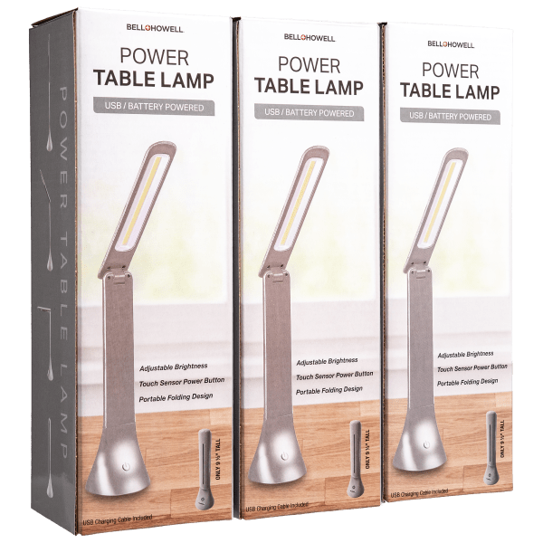 MorningSave: 3-Pack: Bell & Howell Power Table Lamps