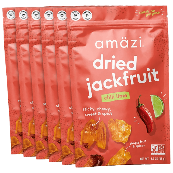 MorningSave: 6-Pack: Amazi Dried Jackfruit & Plantain Snacks