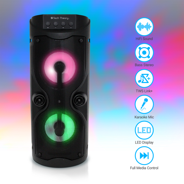MorningSave: Tech Theory Bass Sound Wireless Party Speaker
