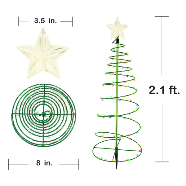 MorningSave: Touch Of ECO Merrylite Solar LED Metal Christmas Tree ...
