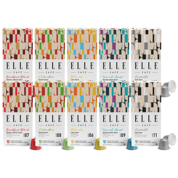 MorningSave: 72 or 100-Pack: Elle Coffee K-Cups or Nespresso Pods