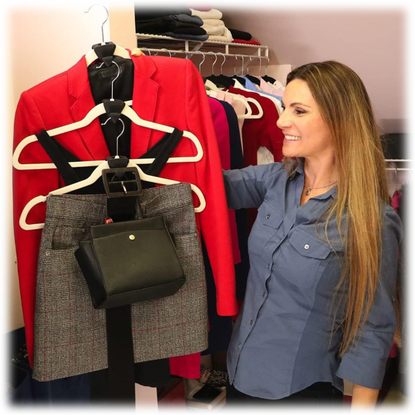 MorningSave: 108-Piece: Ruby Space Triangles Triple Hanger Hooks