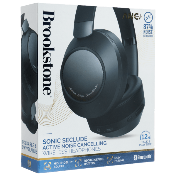 MorningSave: Brookstone Sonic Seclude Active Noise Cancelling Wireless ...