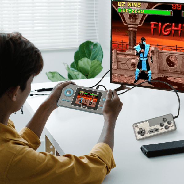 MorningSave: Retro Mini Multiplayer Video Game Console with 520 Games