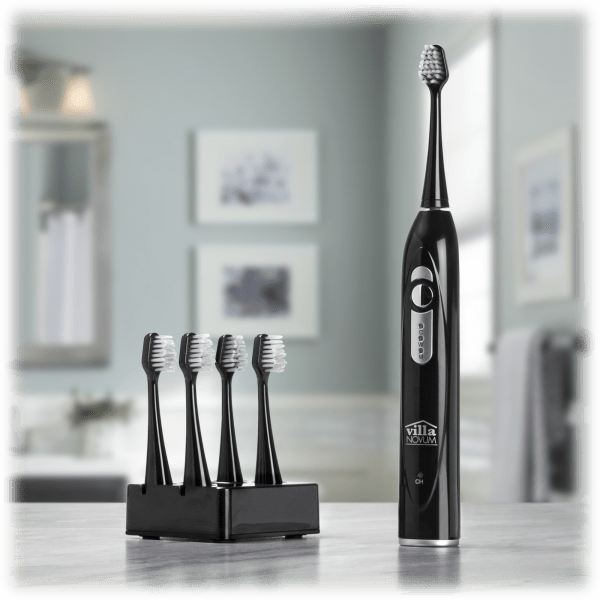 MorningSave: Villa Novum Sonic Toothbrush with 12 Replacement Brush Heads