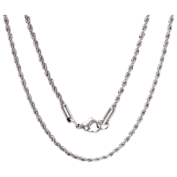 MorningSave: Steeltime 2-Piece Rope Chain 24" Necklaces
