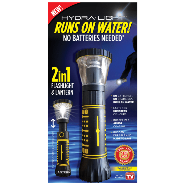 MorningSave: HydraLight Water Powered Fuel Cell Emergency Flashlight ...