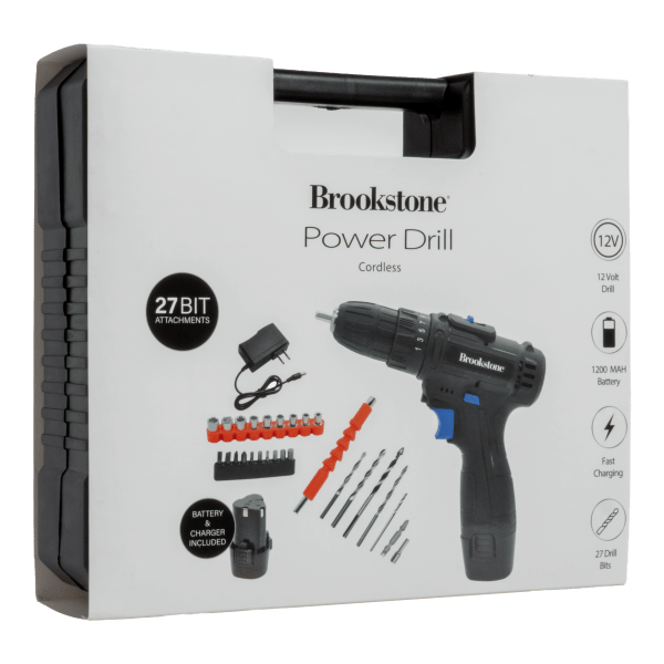 MorningSave: Brookstone 12-volt Power Drill with Accessories