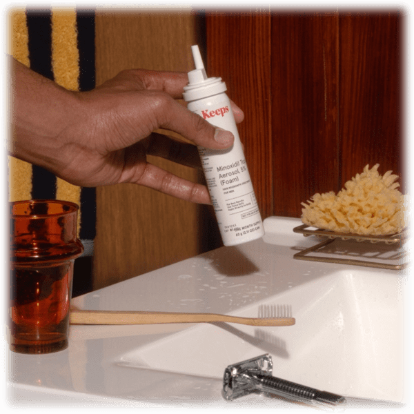 SideDeal: 3-Pack: Keeps Extra Strength 5% Minoxidil for Men Topical Foam