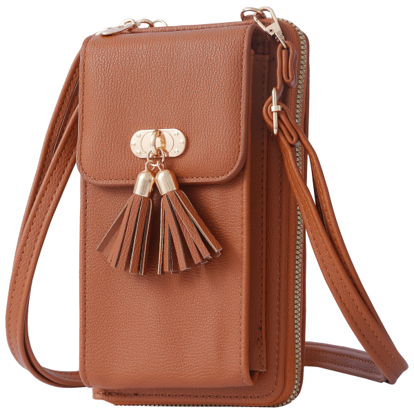 MorningSave: Malibu Skye Pebble Phone and Wallet Crossbody With Tassel