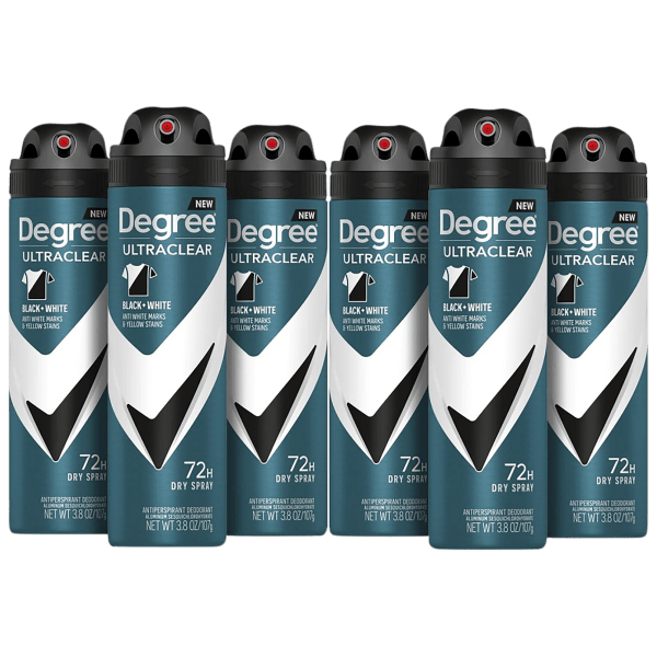 SideDeal: 6 Pack: Degree Ultraclear Black + White 72 Hour ...