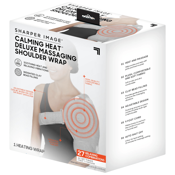 SideDeal: Sharper Image Calming Heat Therapeutic Massaging Shoulder Wrap