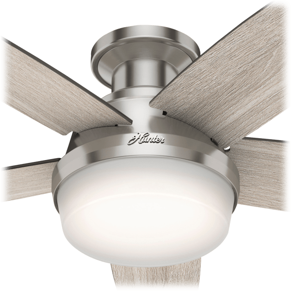 MorningSave: Hunter Avia LED 48 in. LED Indoor Flush Mount Ceiling Fan ...