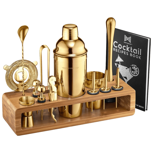 SideDeal: Mixology 23-Piece Gold Bartender Set