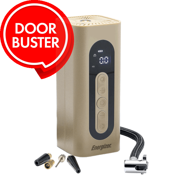 MorningSave: Energizer Portable Smart Air Compressor with Emergency Light