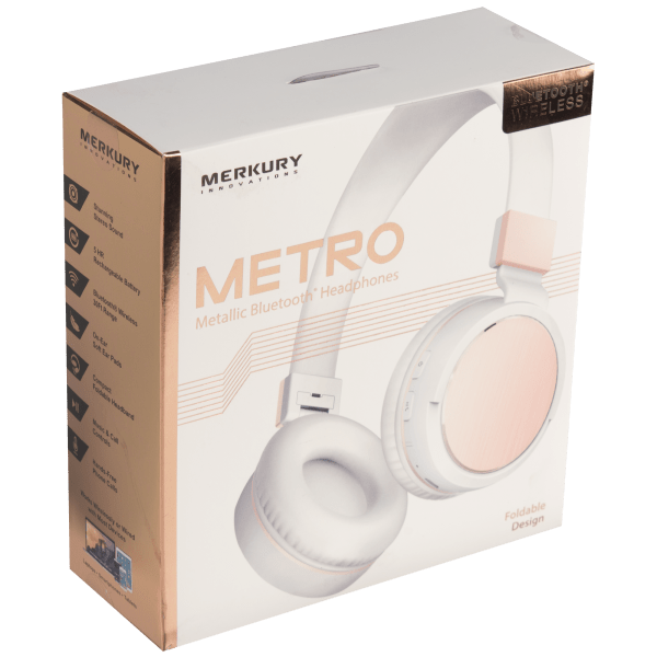MorningSave: Merkury Innovations Metro Metallic Bluetooth Headphones