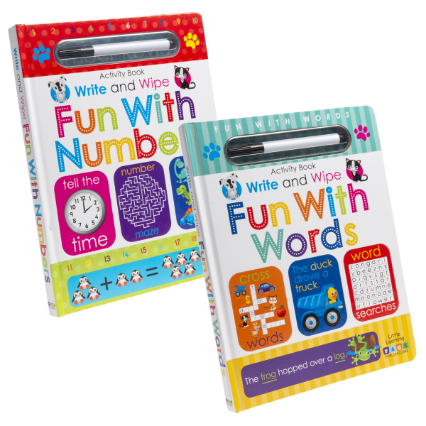 MorningSave: 2-Pack: Page Publications Write & Wipe Hard Cover Activity ...