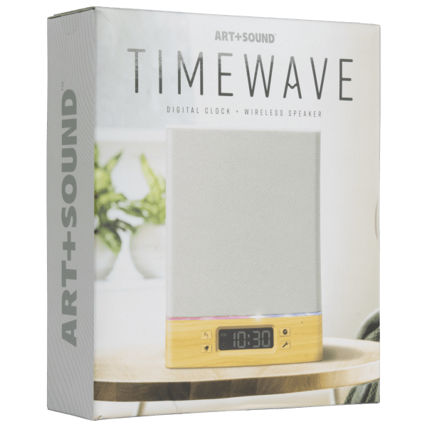 MorningSave: Art+Sound Timewave Clock Bluetooth Speaker