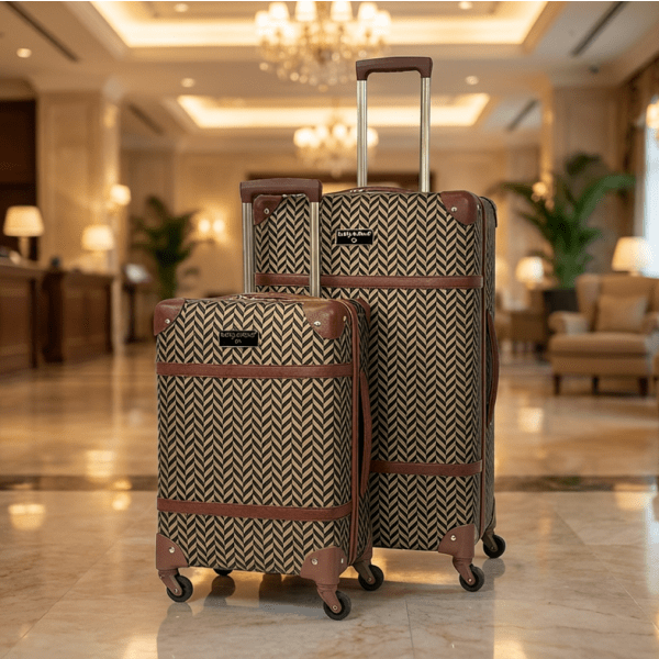 MorningSave: Kathy Ireland 2-Piece Vintage Trunk Luggage Set