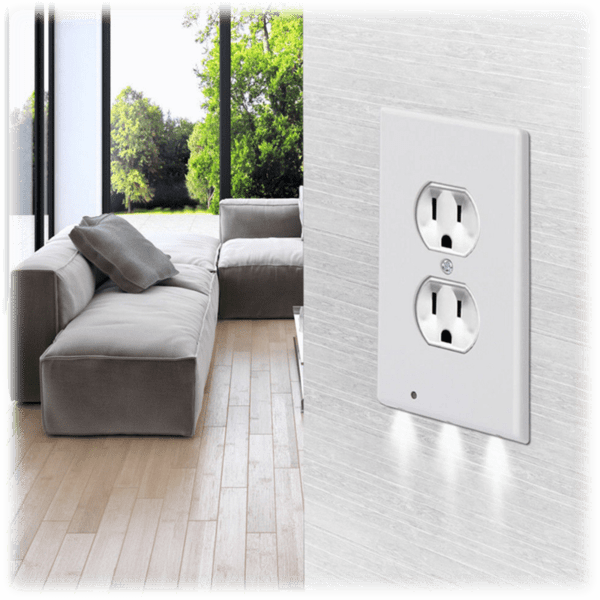 SideDeal: 5-Pack: Hakol Easy Snap-On LED Night Light Outlet Cover Plates